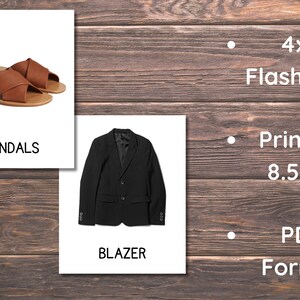 Clothes (real Pictures) • 44 Montessori Cards • Flash Cards ...