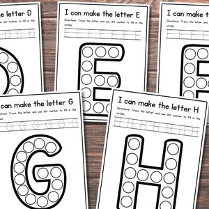 Alphabet Animal Dot Marker Worksheets, 52 Pages, Dot Marker Activities ...