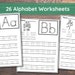 26 Printable Uppercase Alphabet Tracing Worksheets. Preschool ...