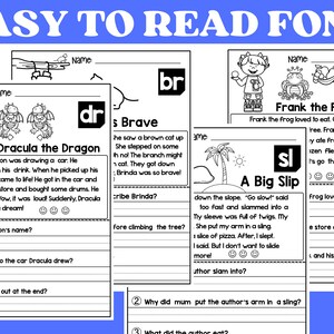 Kindergarten at Home Reading Worksheets Comprehension Passages ...