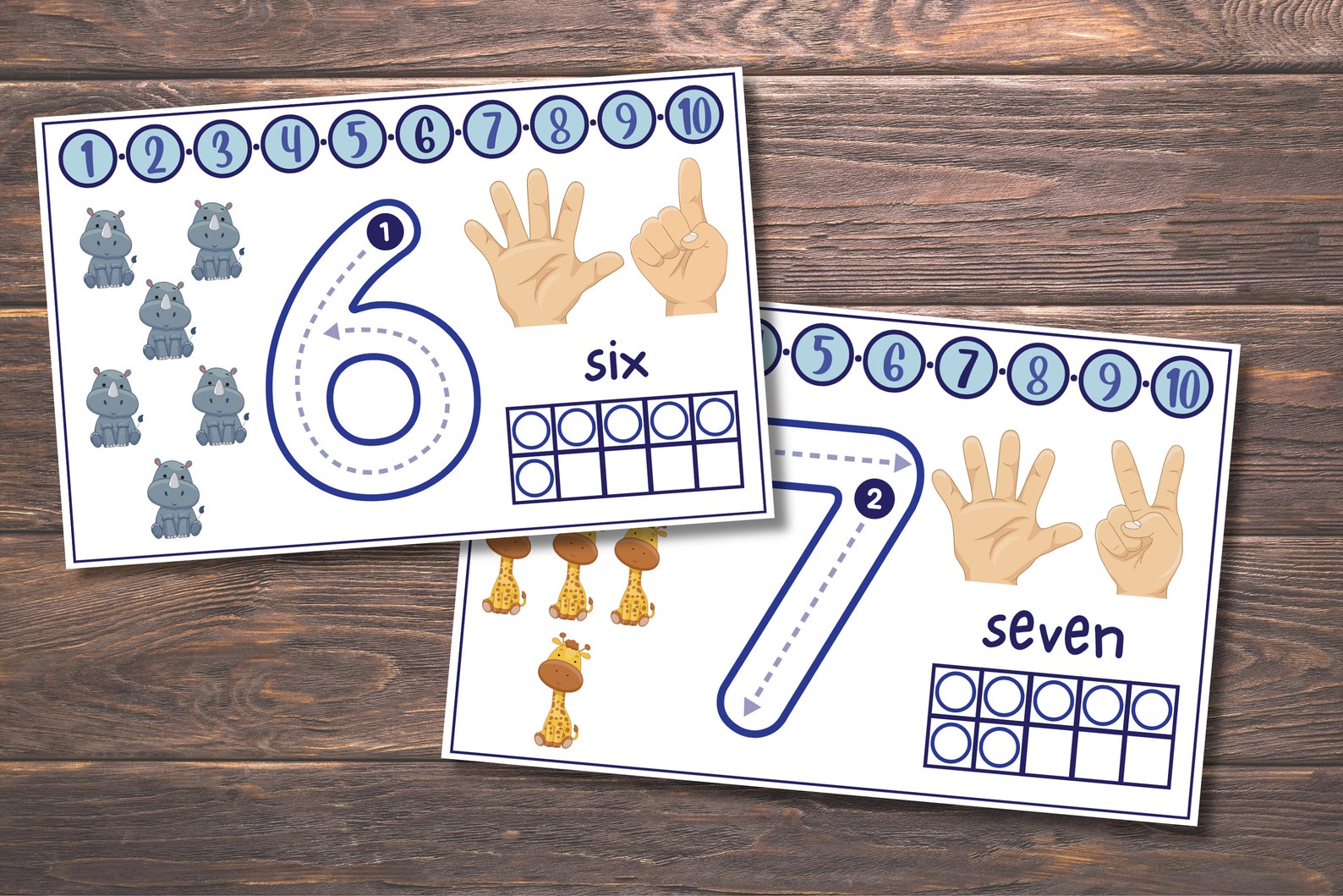 Preschool Printables Numbers 1-10 Play Doh Mats Toddler Activities ...