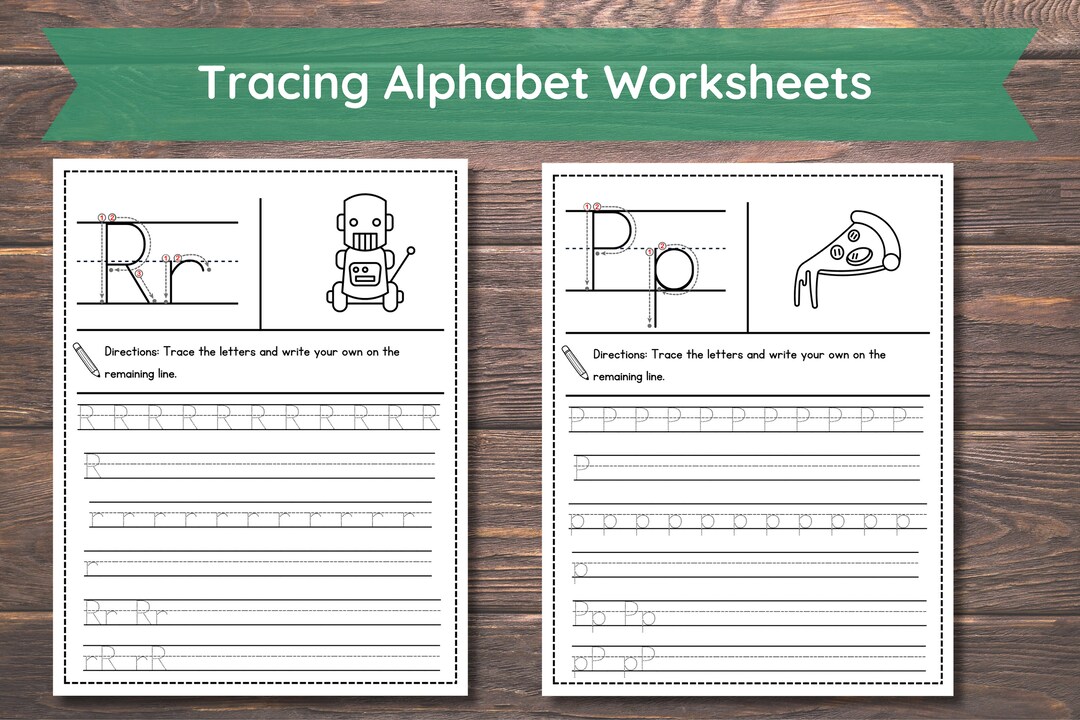 Alphabet Worksheets - Printable - Tracing - Coloring - Homeschool ...