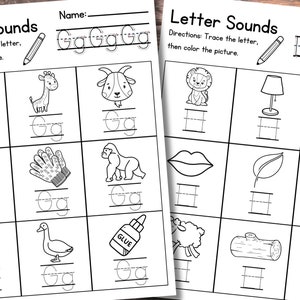24 Printable Alphabet Letter Sounds Worksheets | Preschool-kdg Phonics ...
