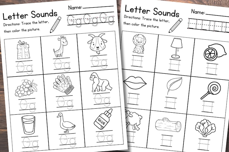24 Printable Alphabet Letter Sounds Worksheets | Preschool-kdg Phonics ...