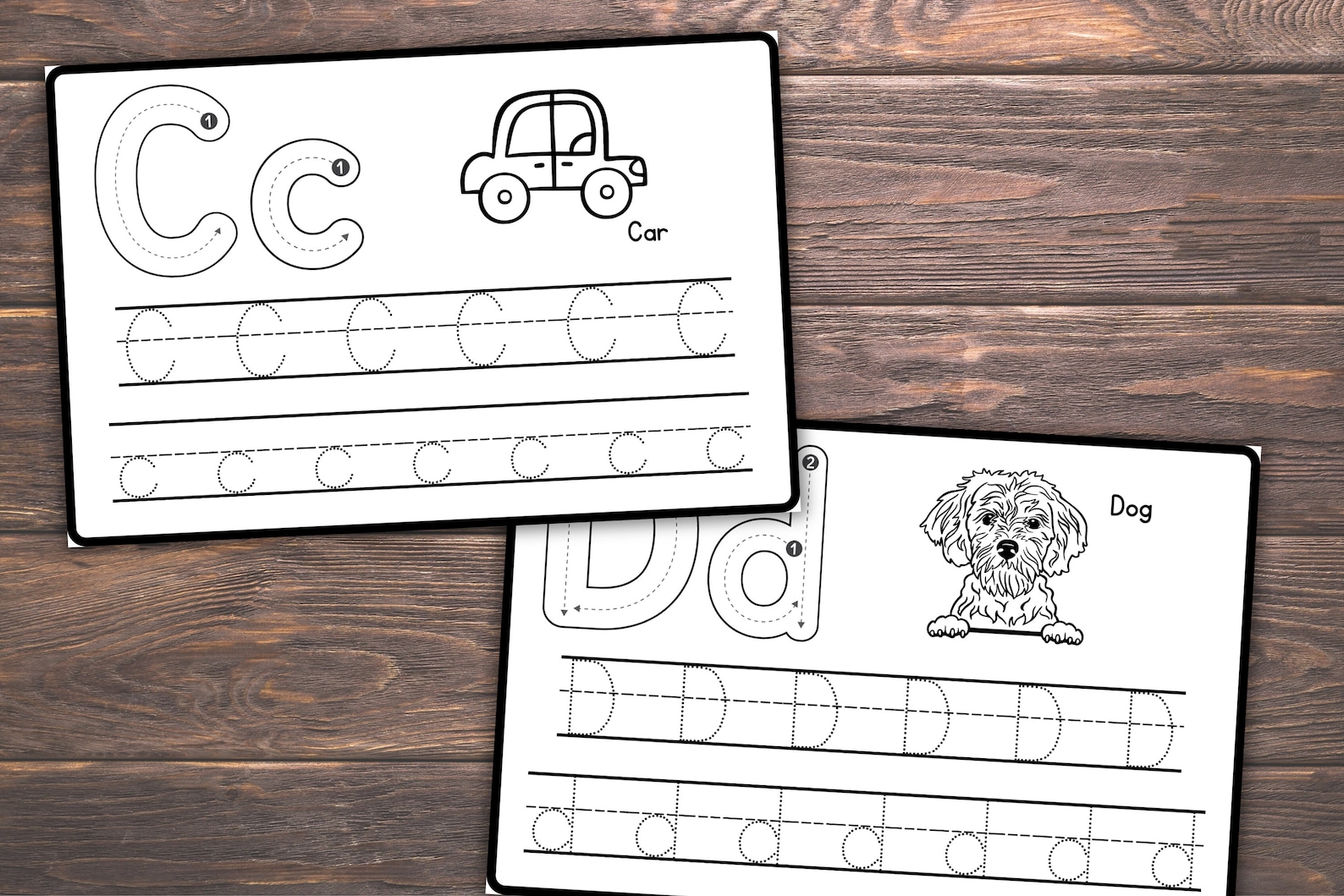 26 ABC Phonics Tracing Cards, Preschool-kindergarten Handwriting and ...