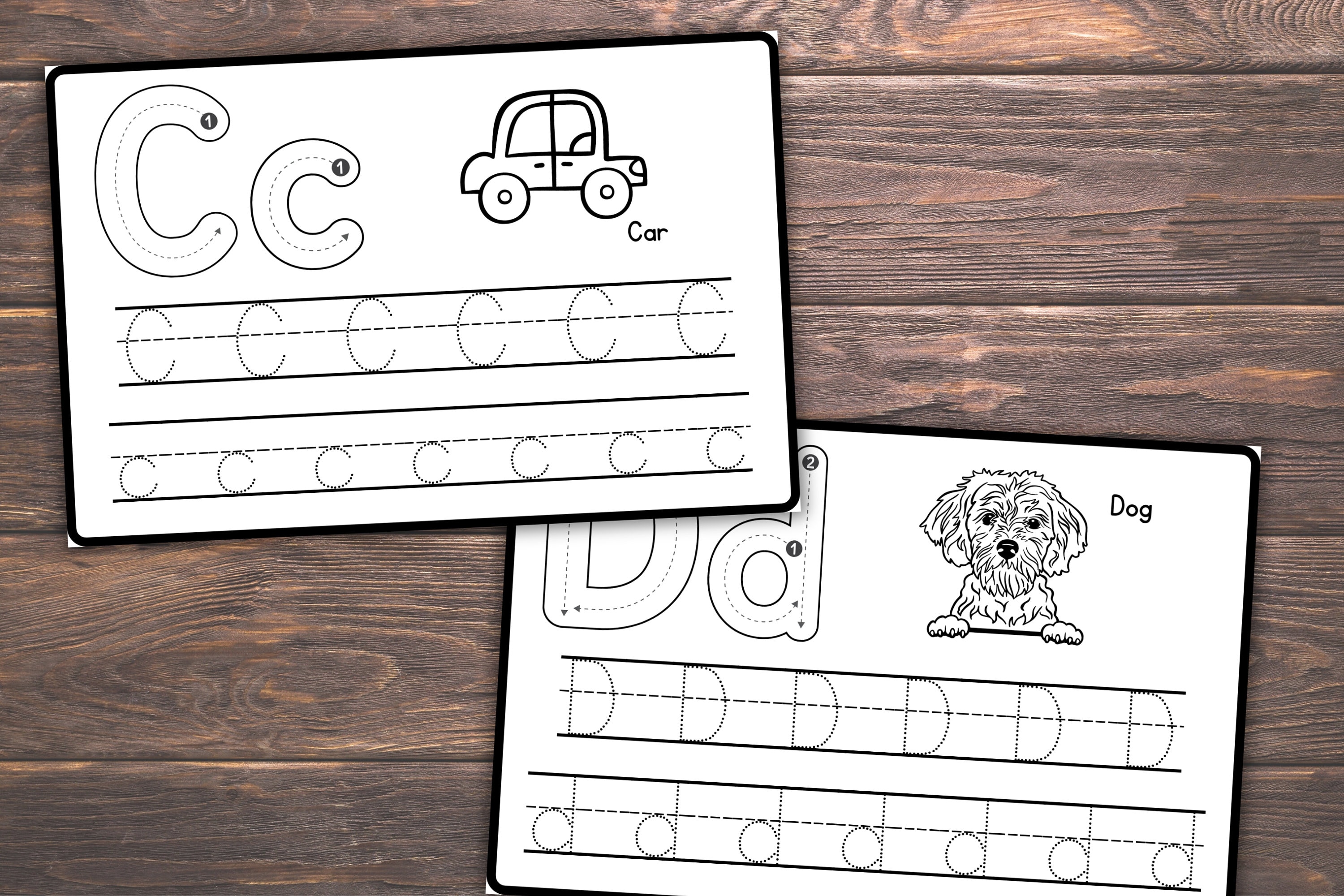 26 ABC Phonics Tracing Cards, Preschool-kindergarten Handwriting and ...