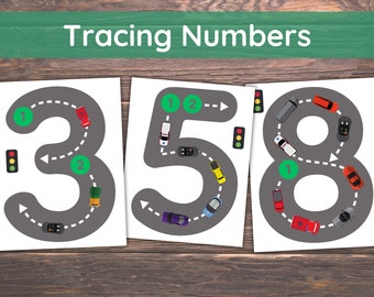 Number Tracing Flashcards,k5 Learning,learn Numbers,preschool Flashcard ...