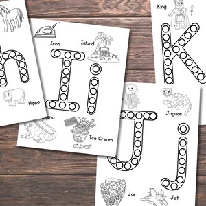 Do- A-DOT Alphabet Printable Worksheets, Activity for Kids, Toddlers ...