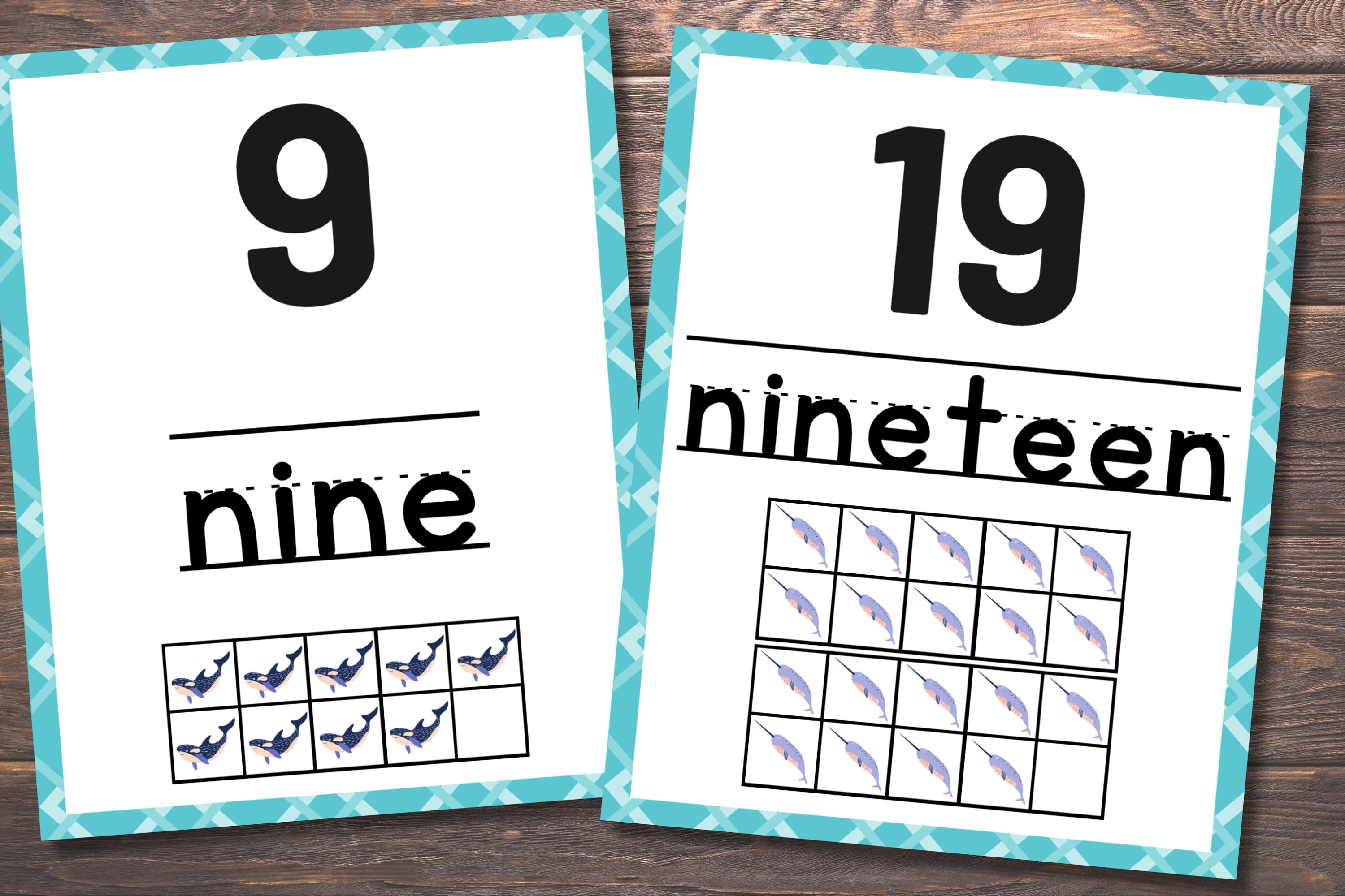 Printable Under the Sea Theme Number Posters | Numbers Classroom Decor ...