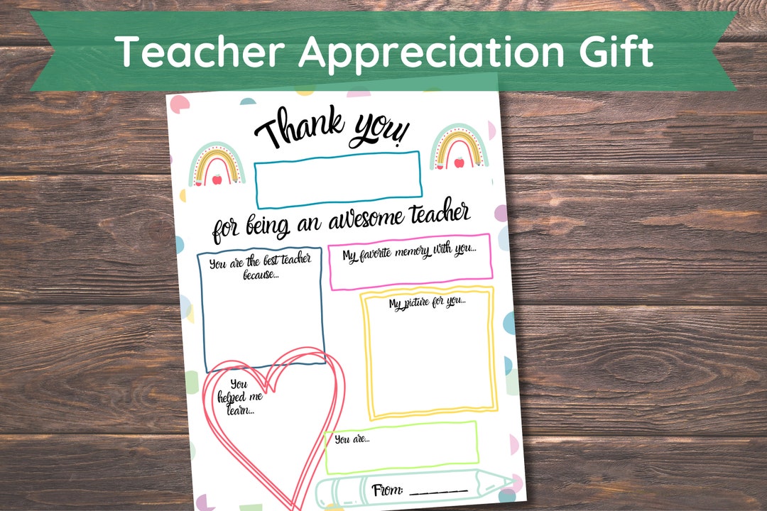 Teacher Appreciation Gift, Teacher Appreciation Week, All About Teacher ...