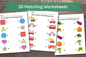 The Wheels on the Bus Printable Visual Matching Activity. Circle Time ...