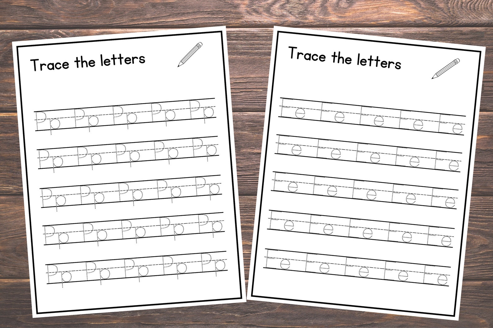 26 Printable Trace the Alphabet Worksheets Preschool-kdg Phonics Trace ...