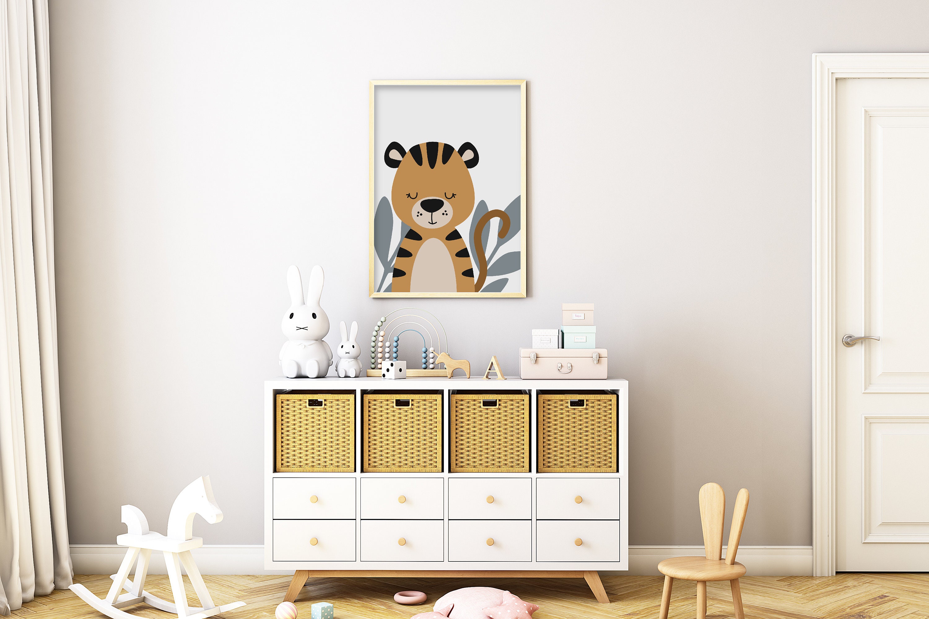 Boho Animal Nursery Prints Bohemian Wall Art Nursery Decor - Etsy