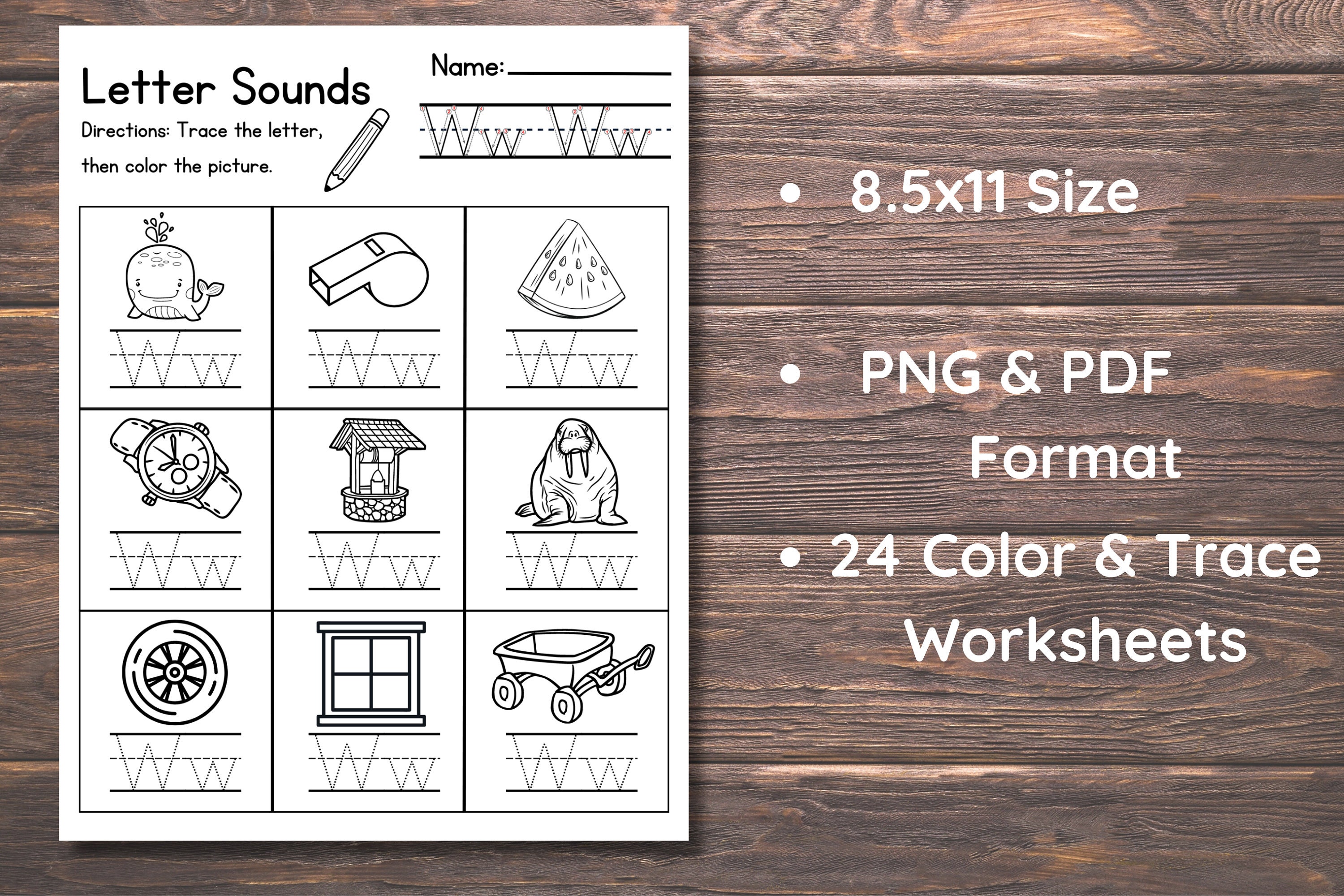 24 Printable Alphabet Letter Sounds Worksheets | Preschool-kdg Phonics ...