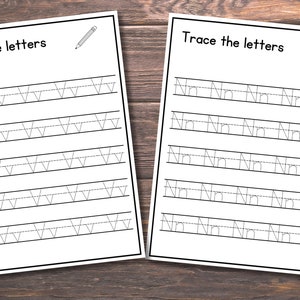 26 Printable Trace the Alphabet Worksheets | Preschool-kdg Phonics ...