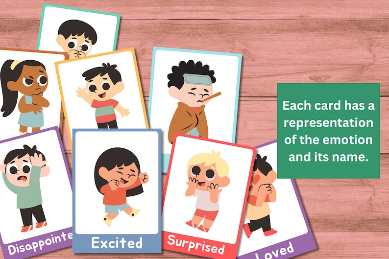 Emotion Flashcards Feelings Flash Cards Emotion Cards - Etsy