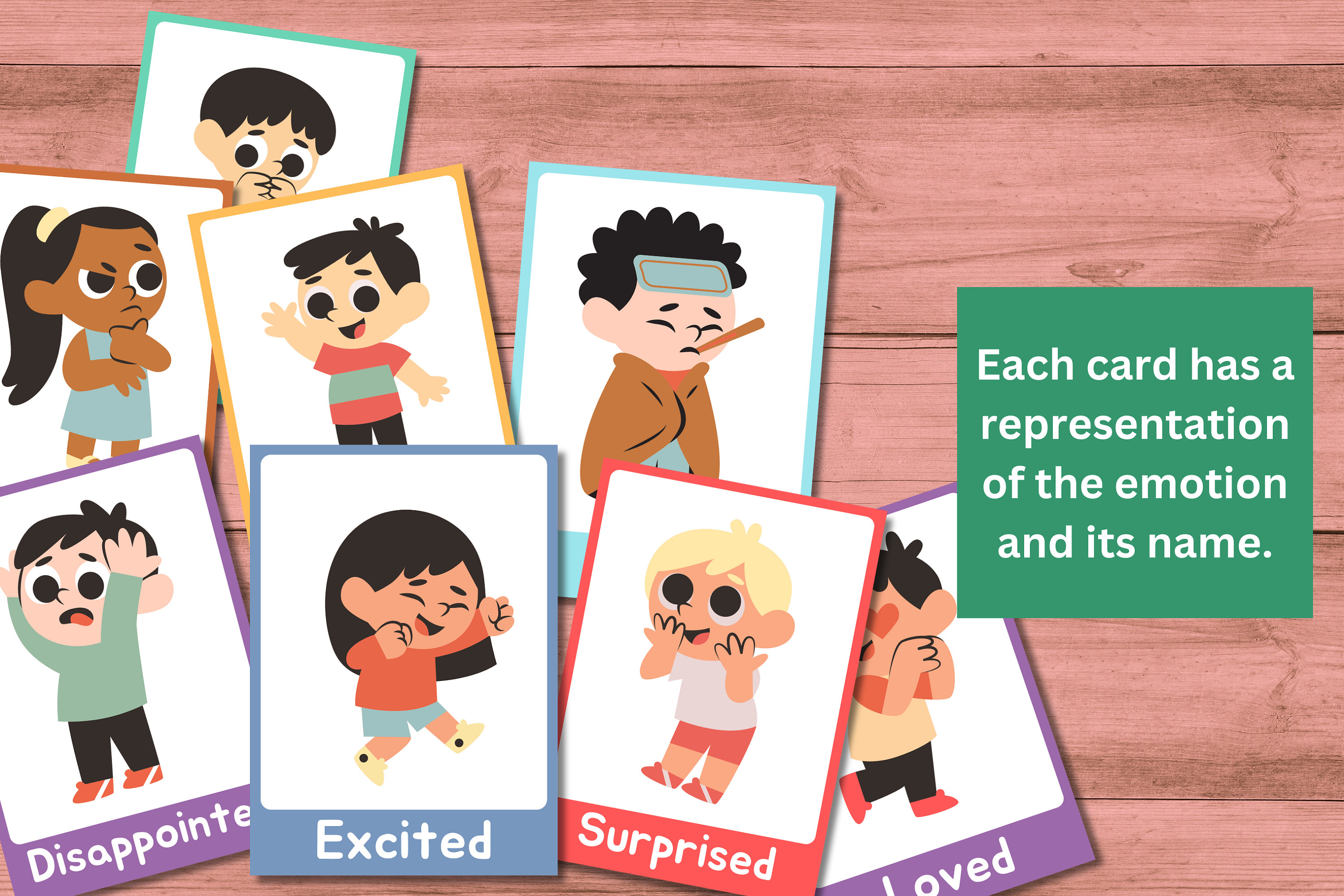 Emotion Flashcards Feelings Flash Cards Emotion Cards - Etsy