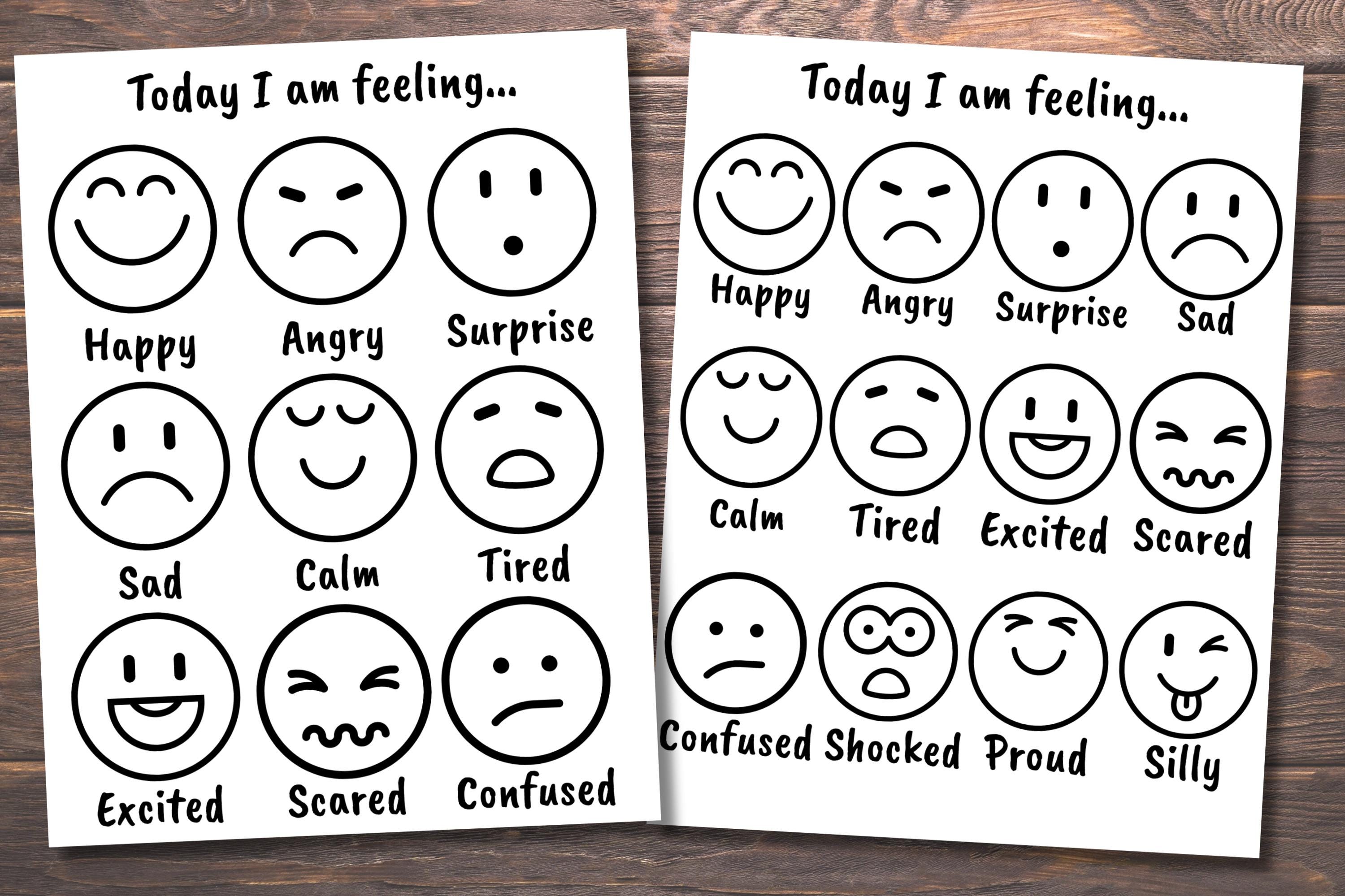 Emotions Colouring Sheets | Emotions Coloring Pages | Today I Am ...