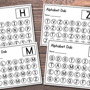 26 Printable Alphabet Uppercase Dab It Worksheets | Preschool-kdg ...