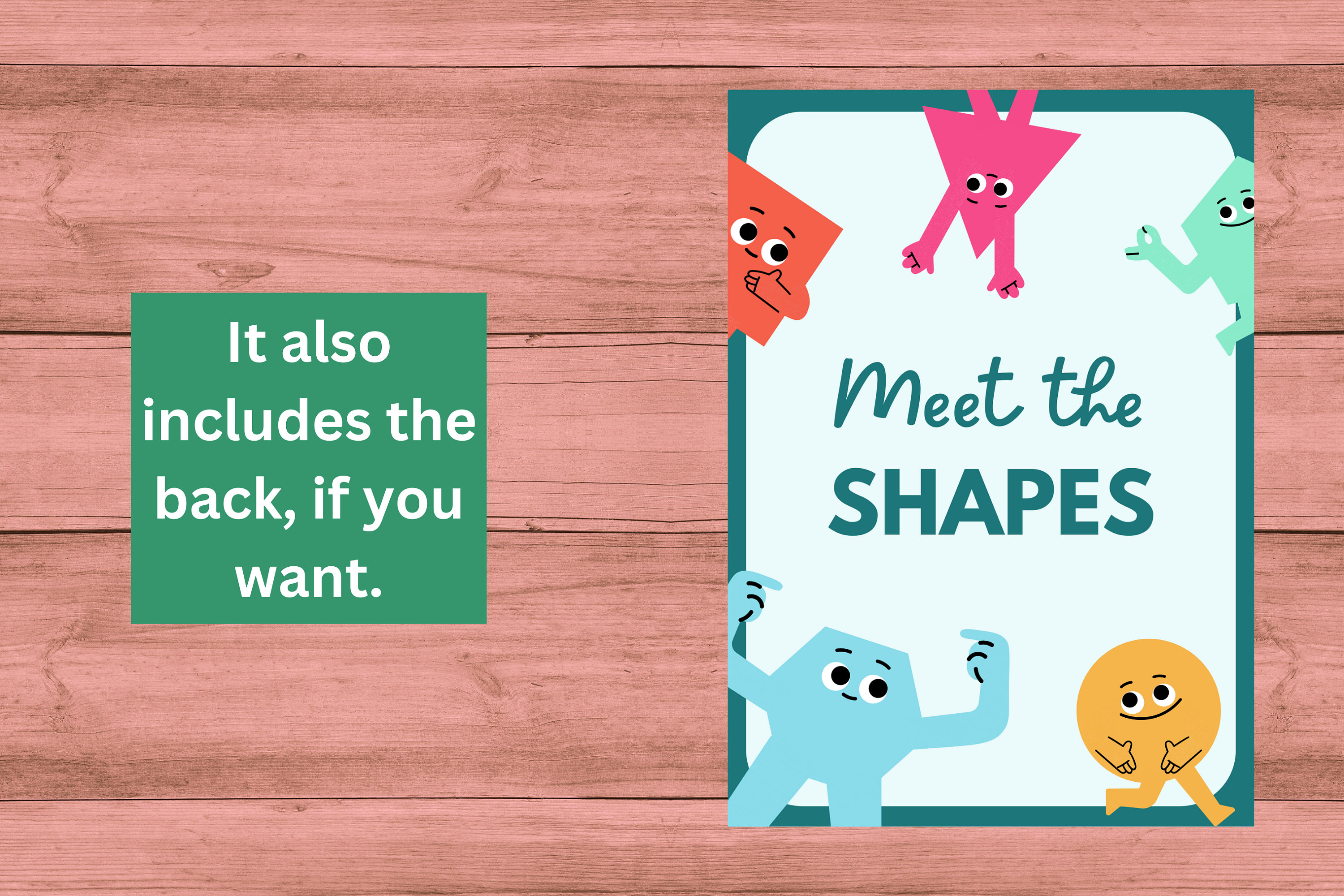 20 Rainbow Shapes Flash Cards Preschool Materials Homeschool - Etsy