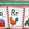 Printable Alphabet Poster, Farm Theme Alphabet, Homeschool Decoration ...