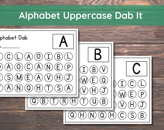 26 Printable Alphabet Lowercase Dab It Worksheets | Preschool-kdg ...