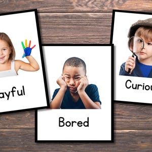Photo Emotion 32 Flashcards Printable | Features Real Children ...