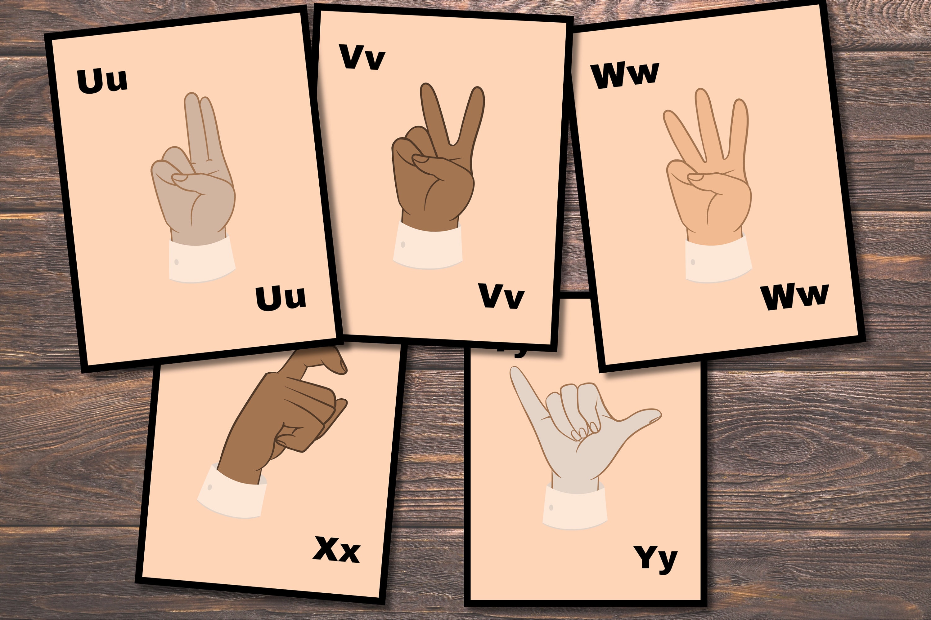 ASL (american Sign Language) Alphabet Posters & Flashcards | ASL ...