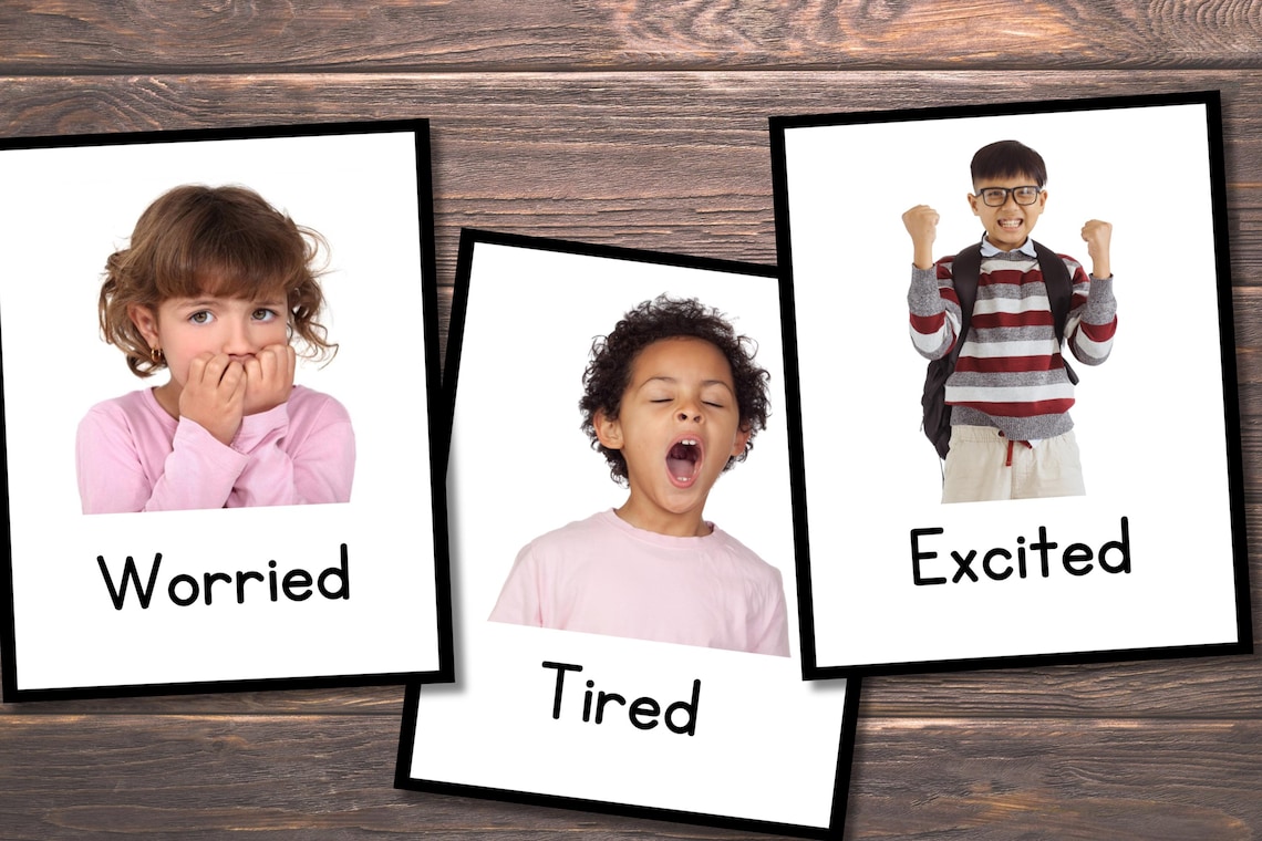 Photo Emotion 32 Flashcards Printable | Features Real Children ...