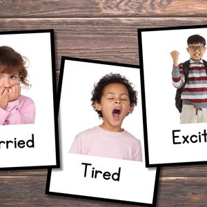 Photo Emotion 32 Flashcards Printable | Features Real Children ...