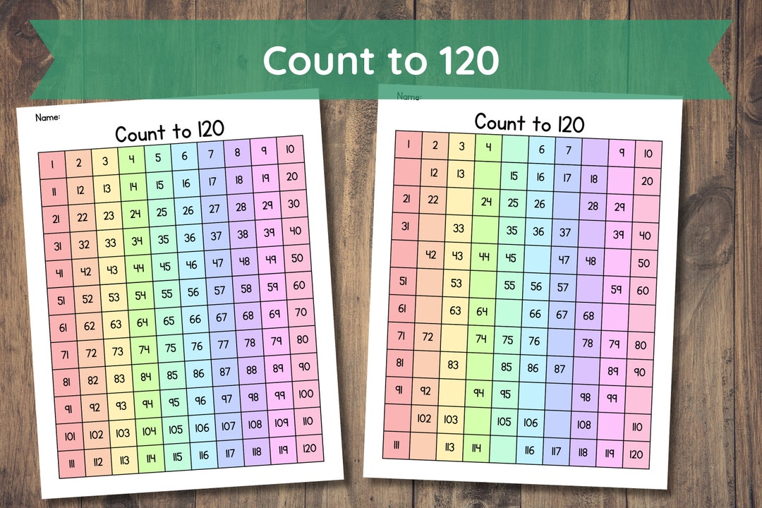 15 Printable Number Charts. Wall Charts/work Mats/worksheets. Preschool ...