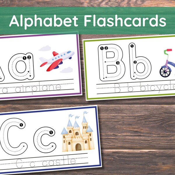Abc Cards - Etsy