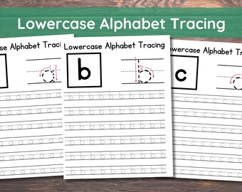26 Printable Lowercase and UPPERCASE Alphabet Tracing Worksheets ...