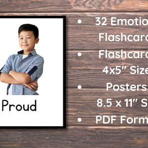 Photo Emotion 32 Flashcards Printable | Features Real Children ...