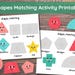 Shapes Matching Activity Printable Pdf Page, Matching Activity for ...