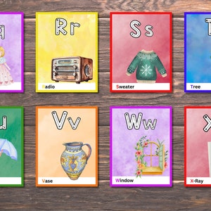 Alphabet Posters | Letter Formation | Rainbow Watercolors | Classroom ...