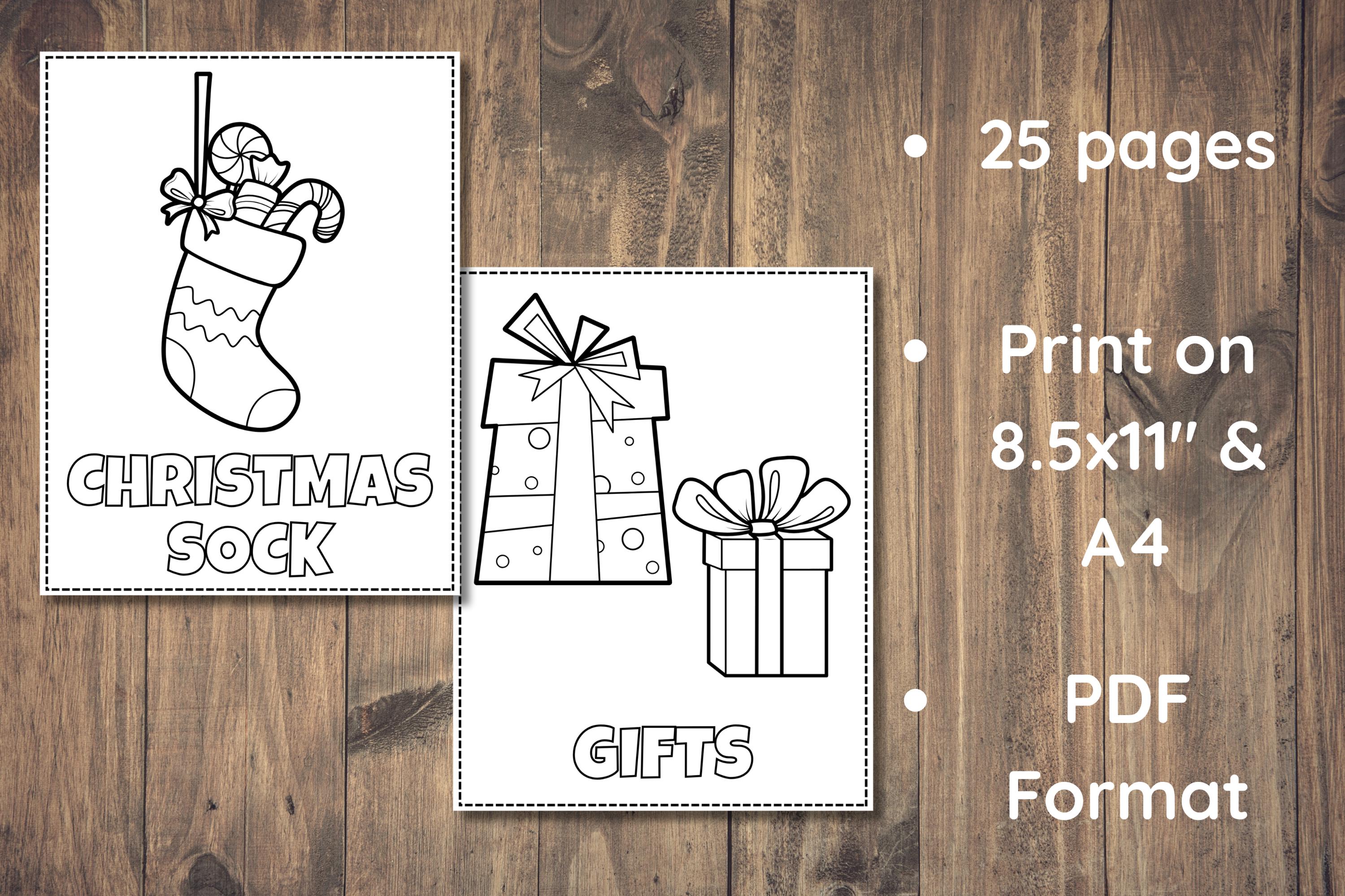 Christmas Coloring Pages for Kids Toddlers Preschoolers Toddlers ...
