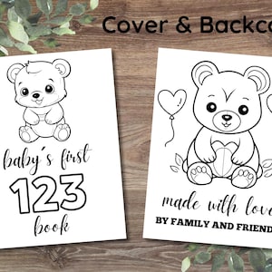 Blank 123 Book, Baby's First 123 Book, Baby's First Numer Book ...