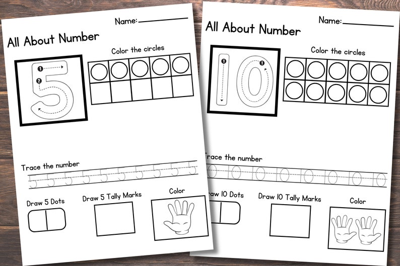 20 Printable All About the Numbers 1-20 Worksheets. Preschool ...