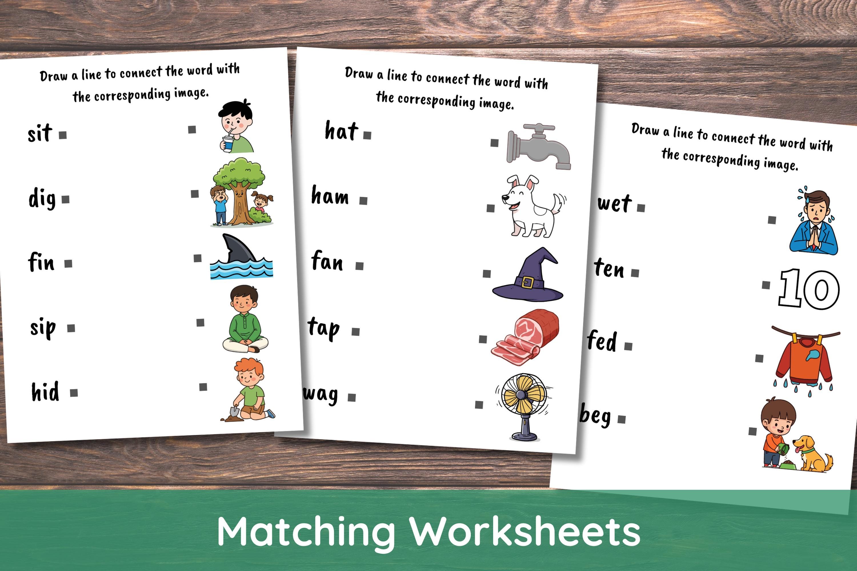 CVC Words Worksheets, CVC Word Families Phonics Worksheets ...