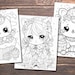 Kawaii Coloring Pages | 50 Pages | Cute Coloring Pages | for Kids and ...