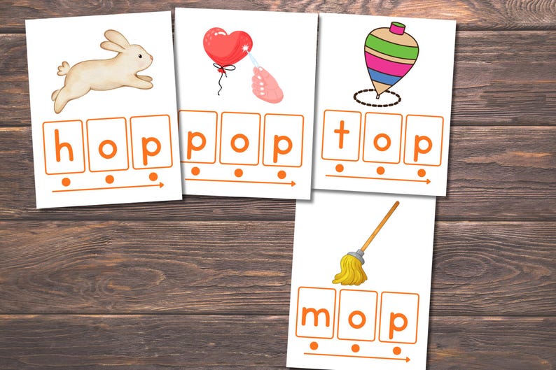 CVC Words Worksheets, CVC Words Families Cards, Short Vowel, Phonics ...