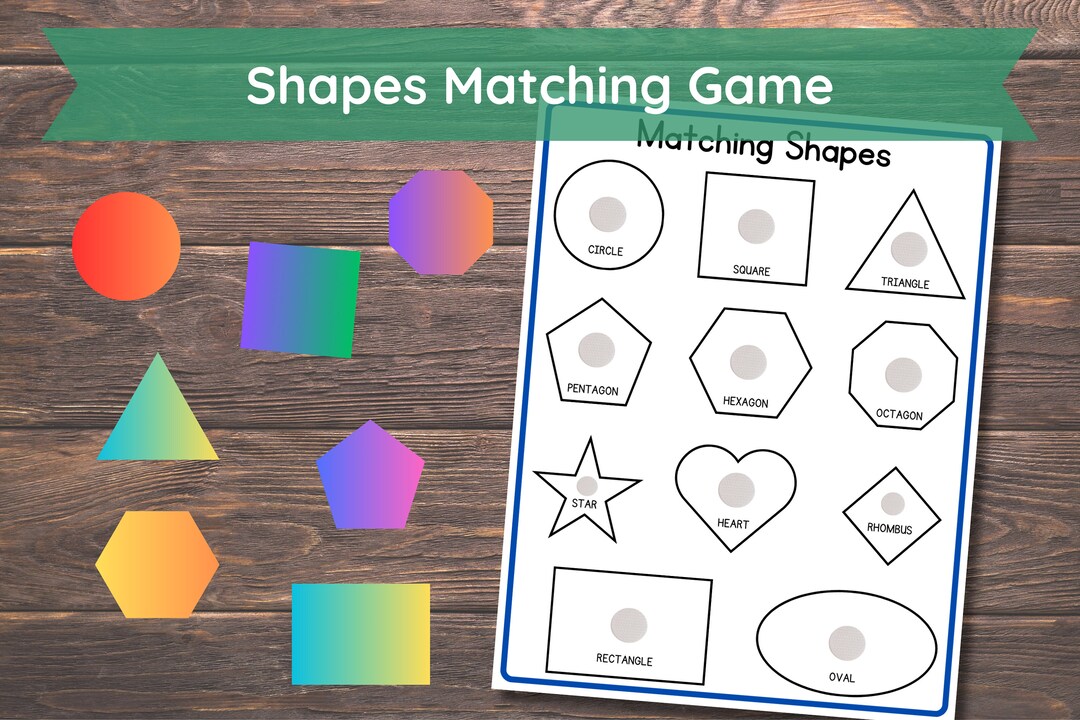 Educational Activity, Shapes Worksheet, Homeschool Printable, Busy ...