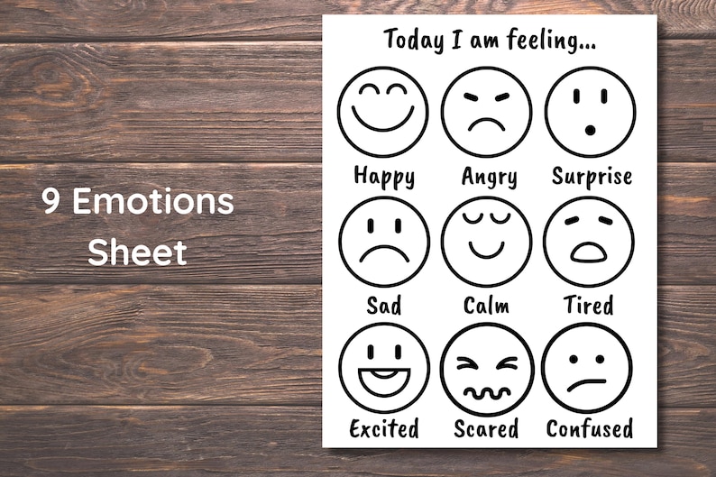 Emotions Colouring Sheets | Emotions Coloring Pages | Today I Am ...
