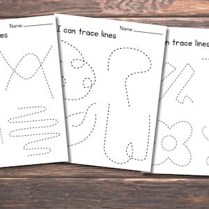 Preschool Line Tracing Worksheets, Lines Trace Pages Printable ...