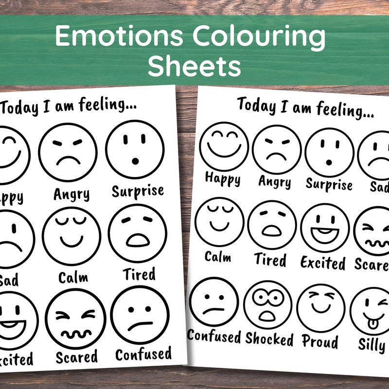 Coloring Activity Faces - Etsy UK