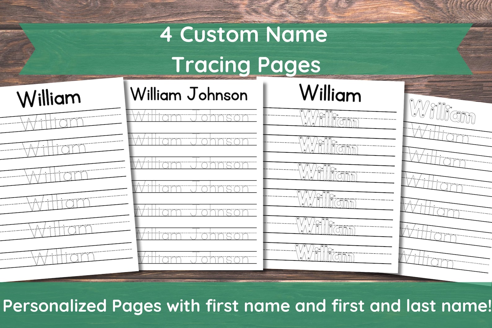 Custom Name Tracing Worksheets PDF | Personalized Name Writing Practice ...