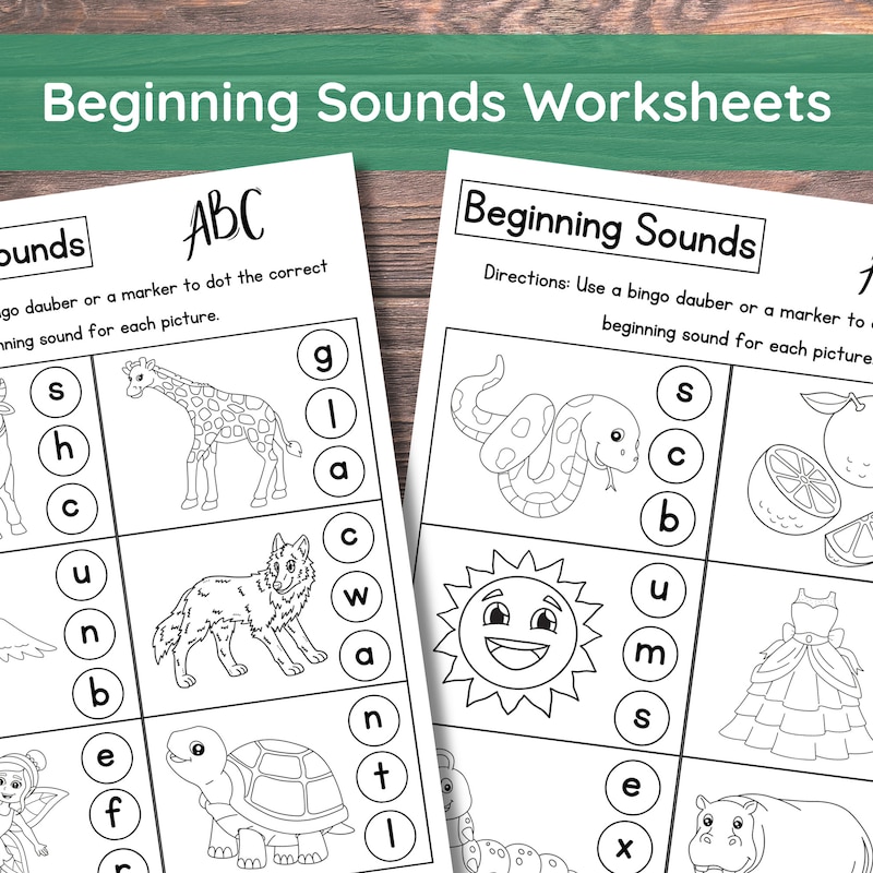 Beginning Sounds - Etsy