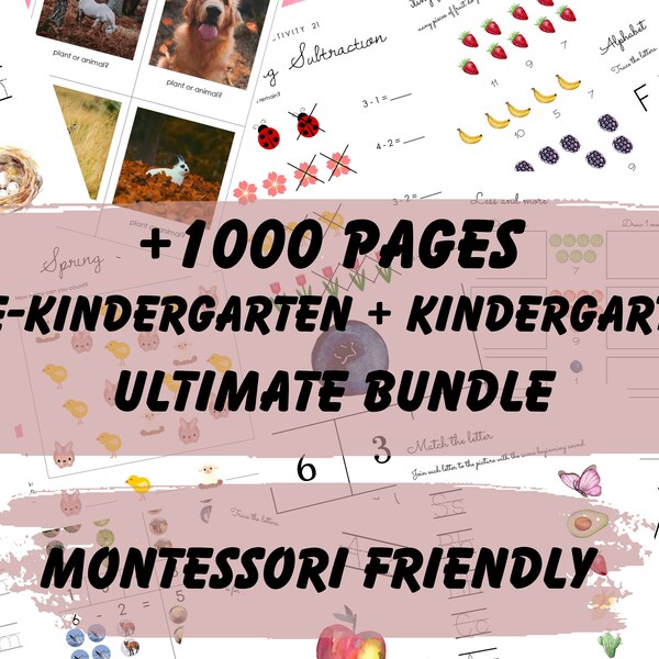 Kindergarten Learning - Etsy
