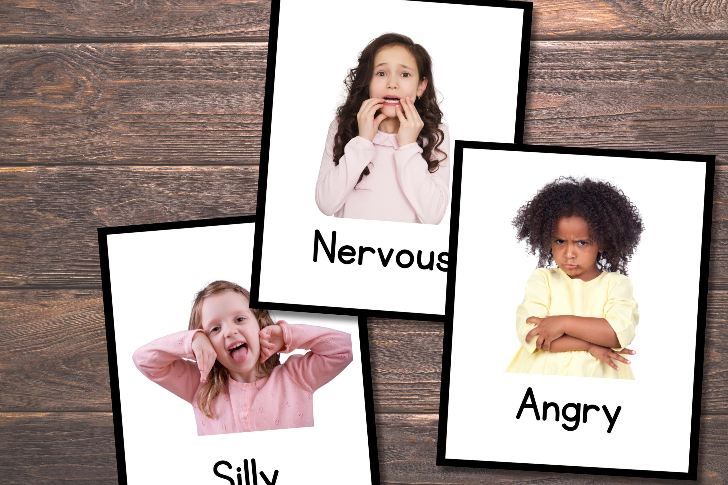 Photo Emotion 32 Flashcards Printable | Features Real Children ...